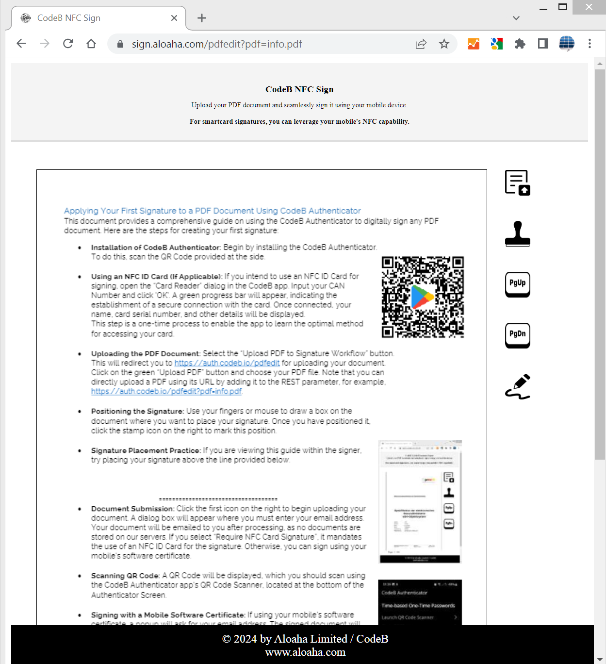 Kostenloser CodeB-Signaturserver - CodeB Identity Solutions